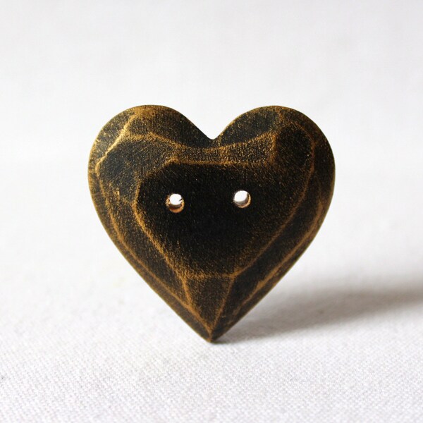 Heart Button - Etsy