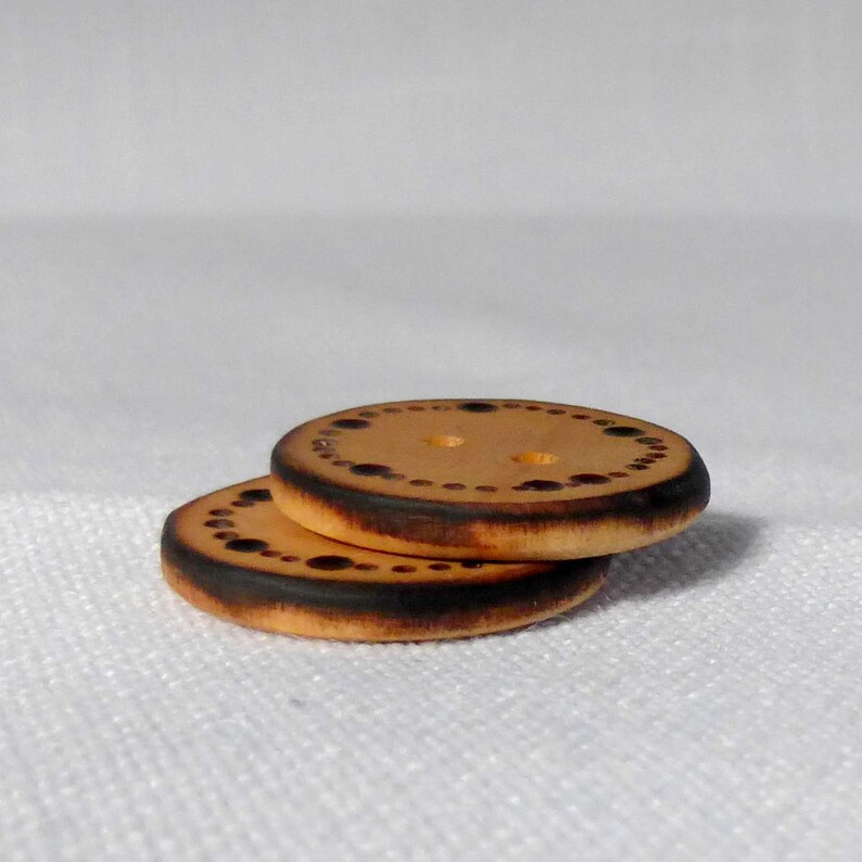 1 Inch Wood Buttons Simple Wood Button Rustic Wooden Button - Etsy