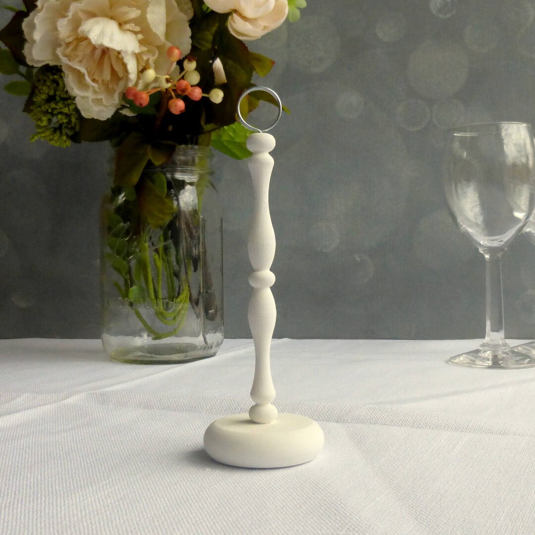 White Table Number Stand/ Wedding Table Number Holder, Make Your Own ...