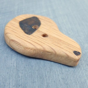 Large Dog Button Large Wood Button Carved Buttons Big - Etsy