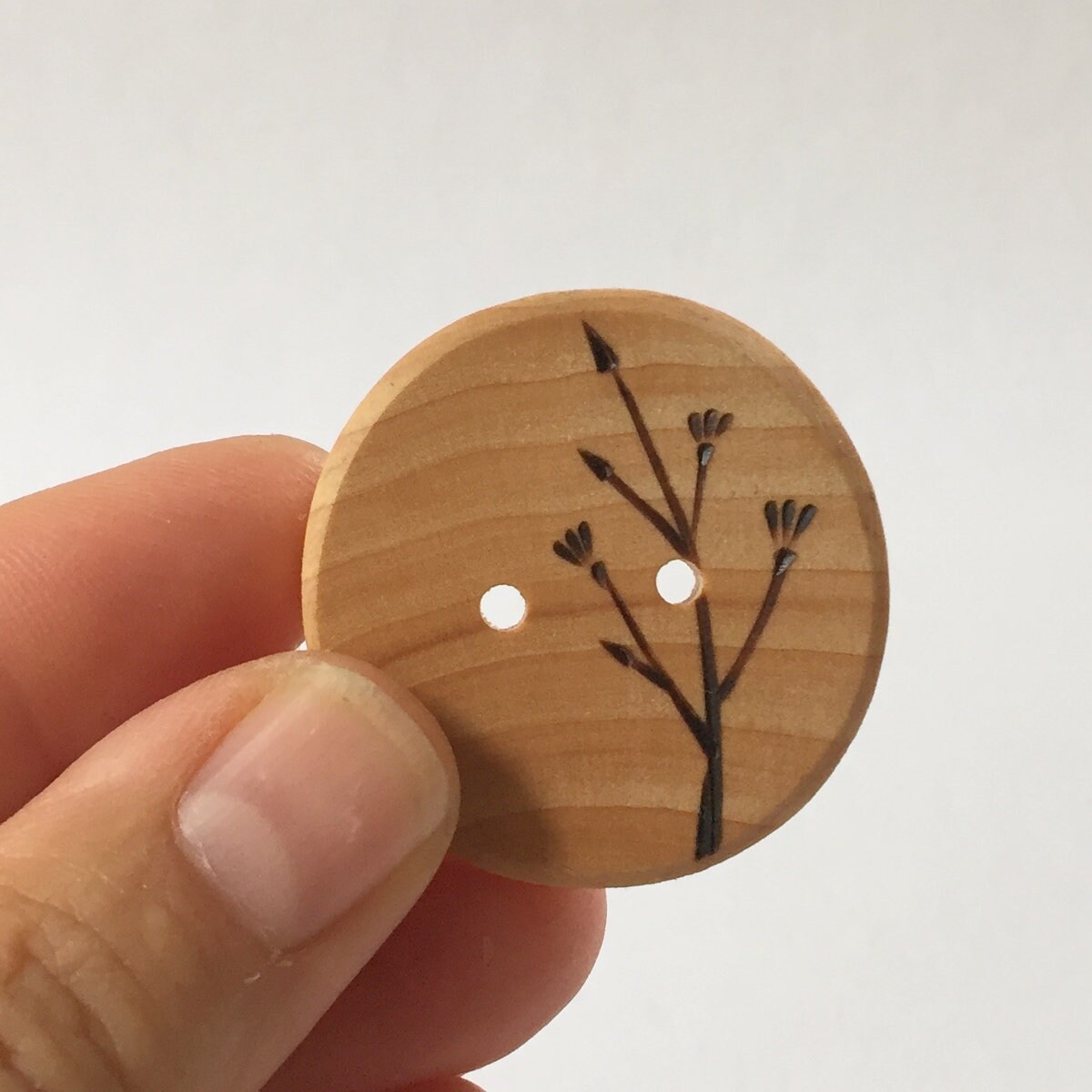 Flower Buttons Extra Large Wood Button Wooden Buttons Big | Etsy