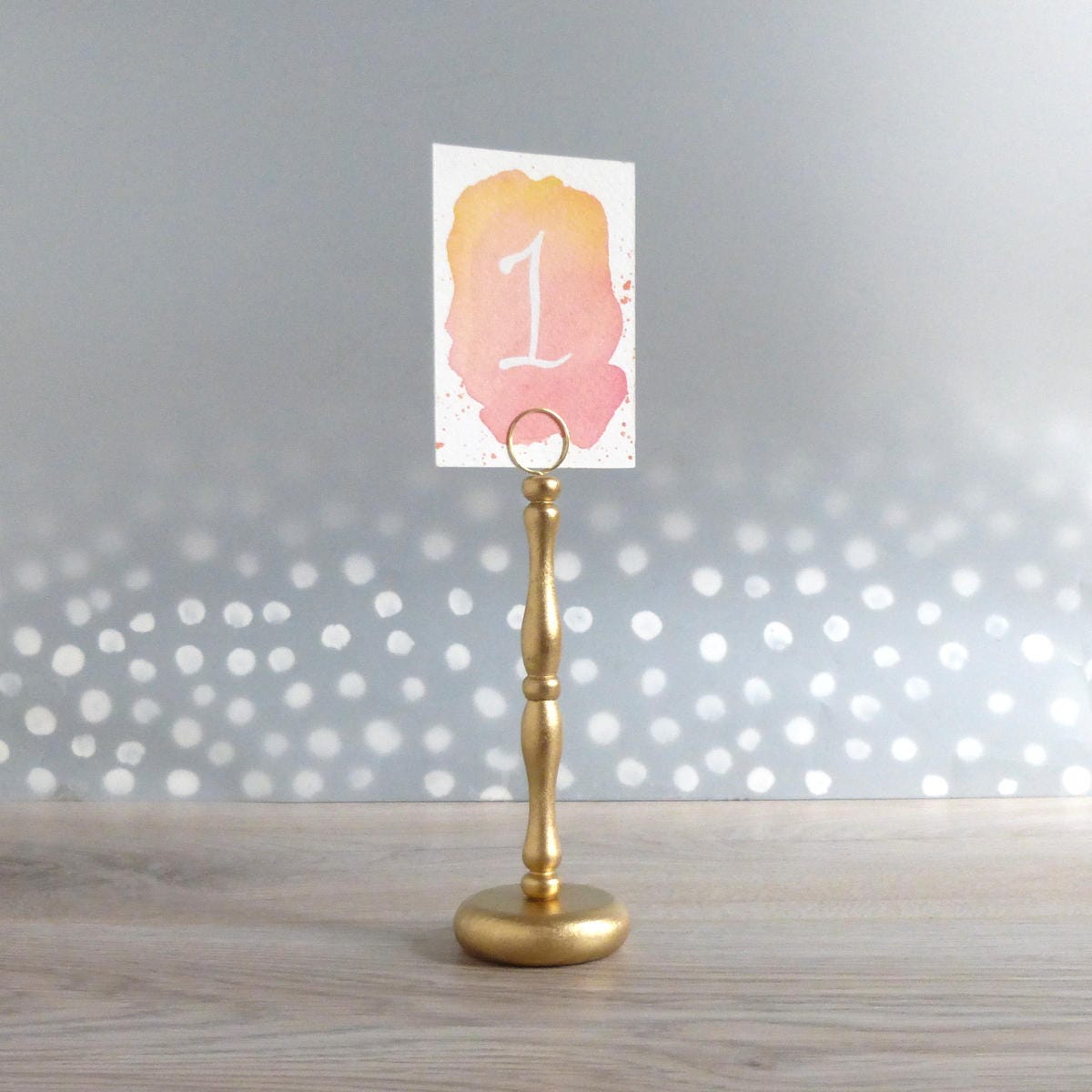 Gold Table Number Wedding Table Number Stand/ Wedding Table | Etsy