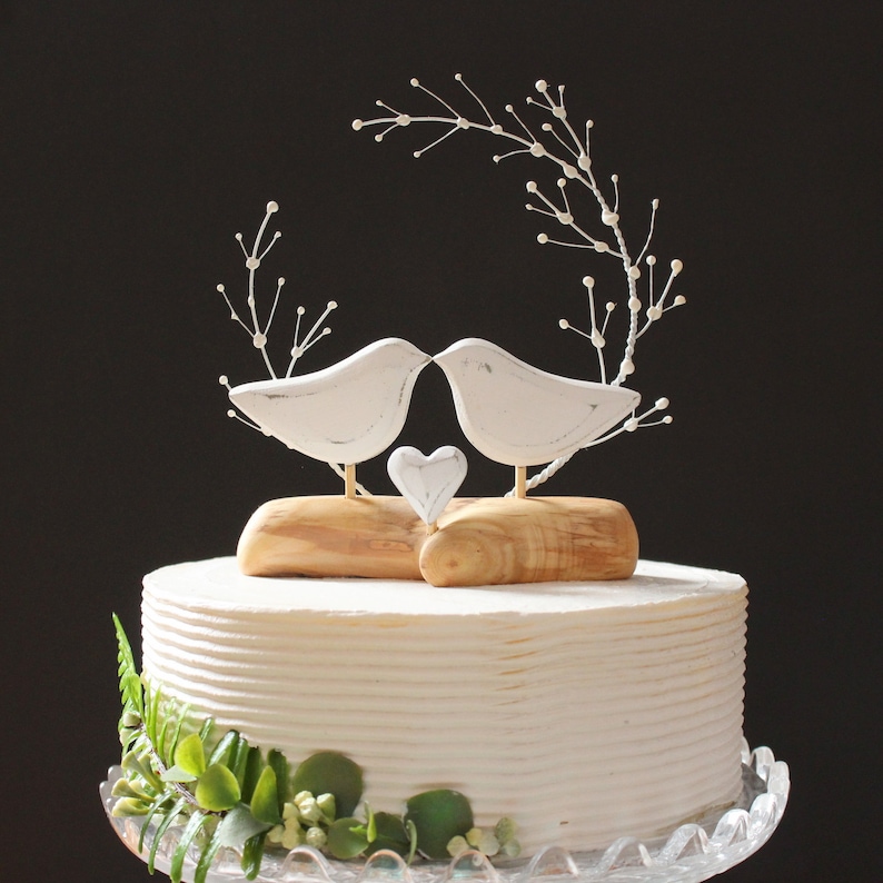 Elegant White Wedding Topper AND Wedding Keepsake Tree Branch - Etsy