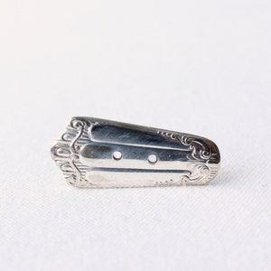 Gorgeous Large Silver Button, Sterling Silver Plated Button, Made From ...