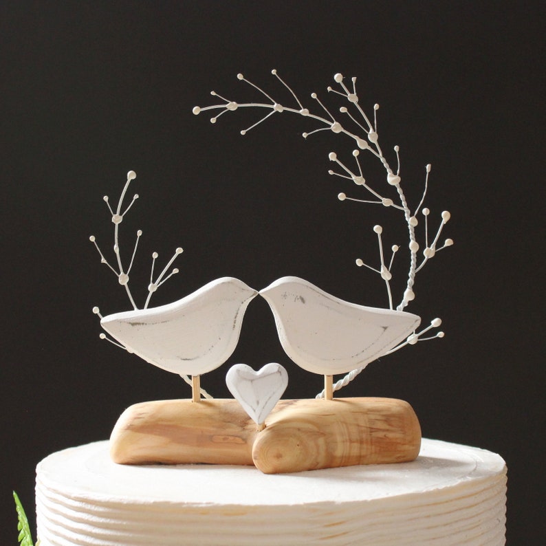 Elegant White Wedding Topper AND Wedding Keepsake Tree Branch - Etsy