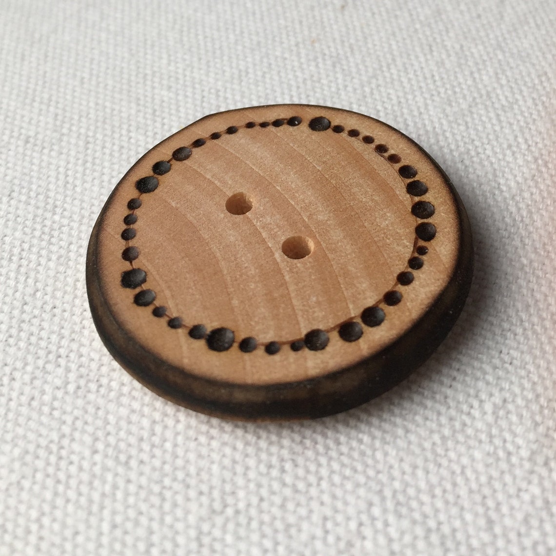 Simple Wooden Button, Extra Large Button, Big Wood Button, Wooden ...