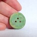 Bright Green Button Handmade Green Wooden Button Wood Green - Etsy
