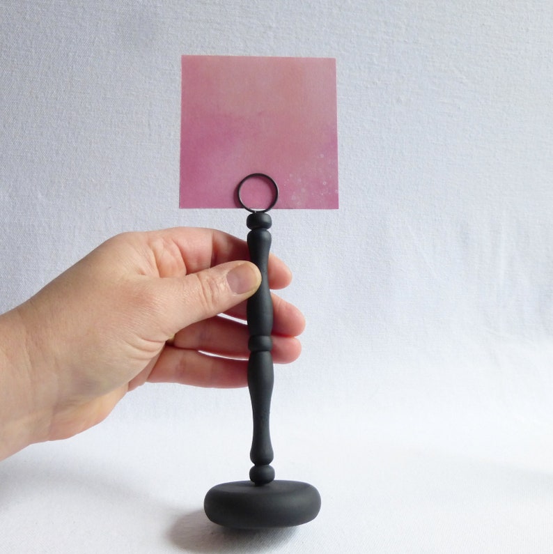 Elegant Matte Black Wedding Table Number Holders Sign - Etsy