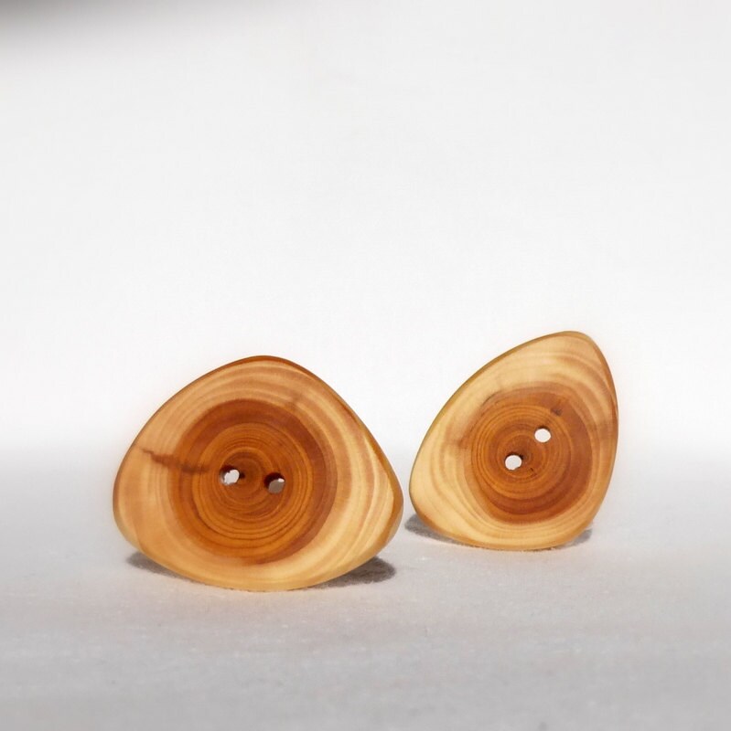 2 Pce Very Smooth Large Buttons Wooden Buttons Large Wood - Etsy