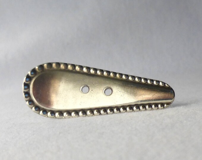 Gorgeous Large Silver Button Sterling Silver Plated Button - Etsy