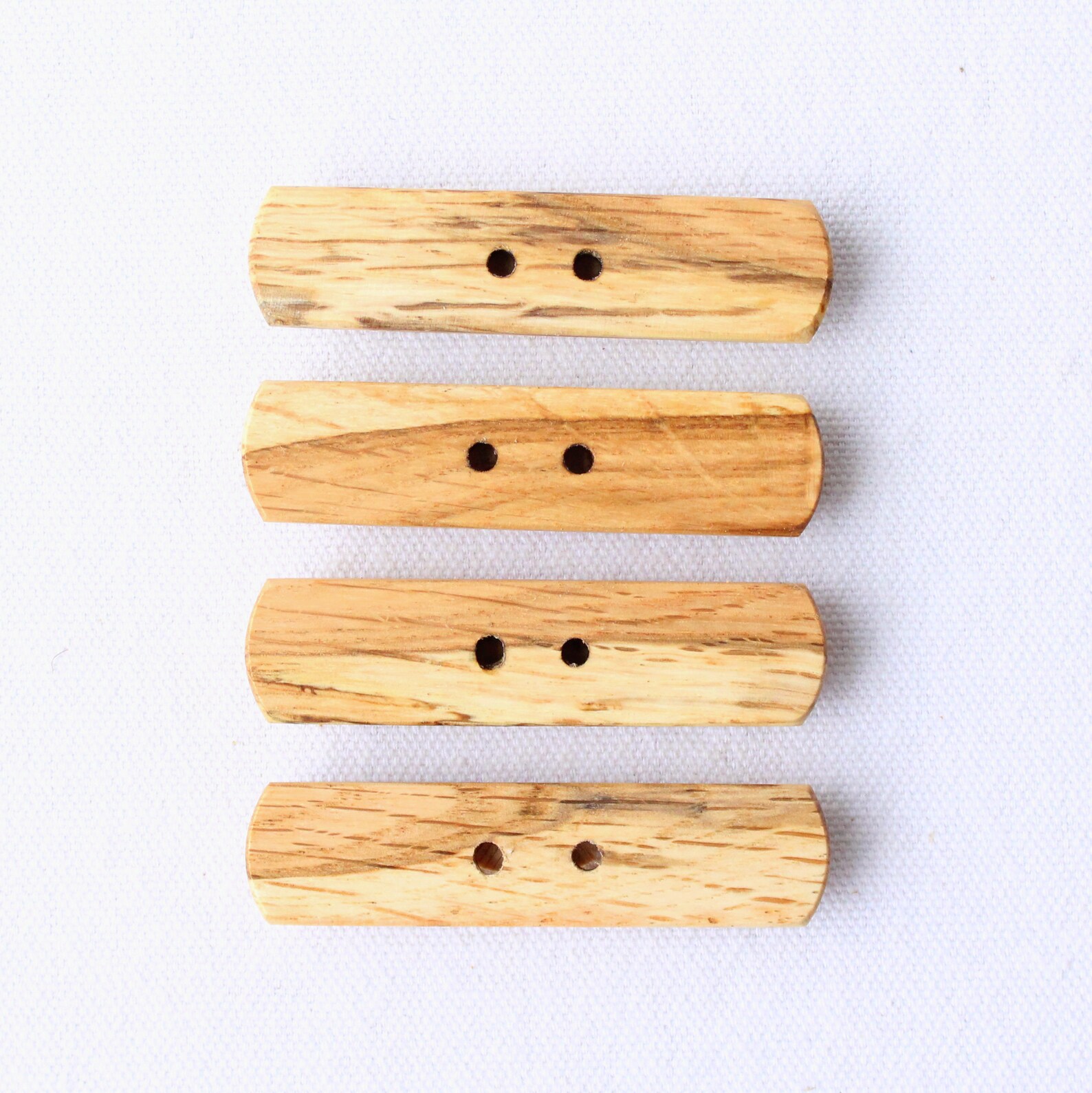 Wood Grain Buttons 4 Large Aged Oak Buttons Wooden Toggle - Etsy