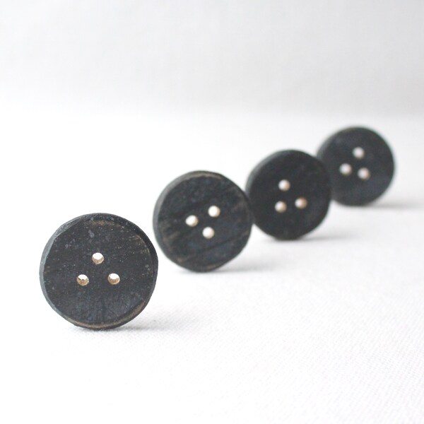 Dark Gray Buttons - Etsy