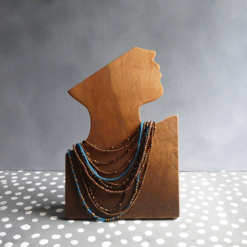 Scarf Display Wood Necklace Holder/ Scarf Bust for Trade - Etsy