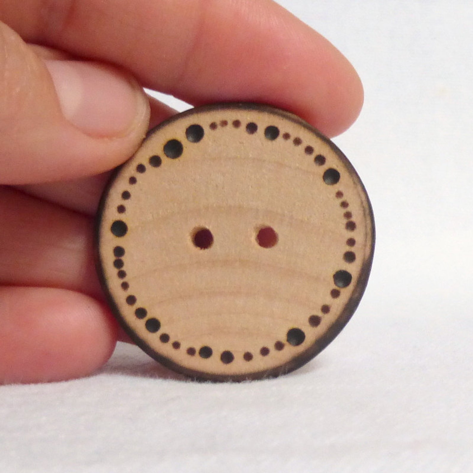 Simple Wooden Button Extra Large Button Big Wood Button | Etsy