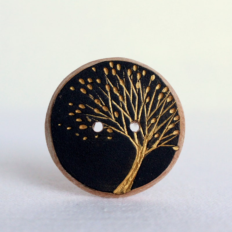 WoodenHeartButtons - Etsy