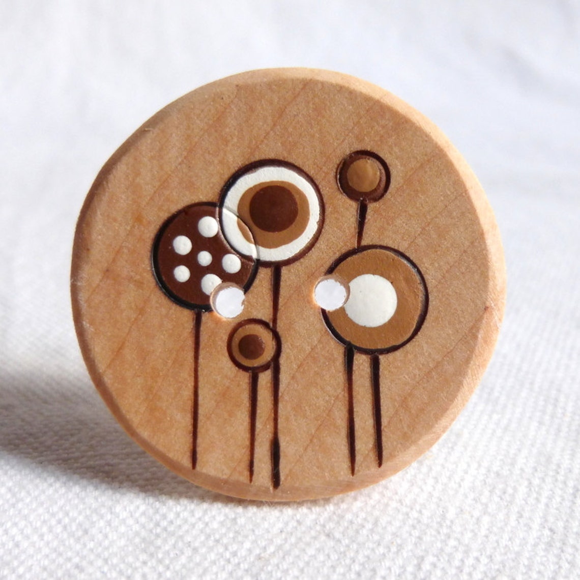 Large Flower Buttons Handcrafted Wooden Buttons Wood Flower - Etsy Canada