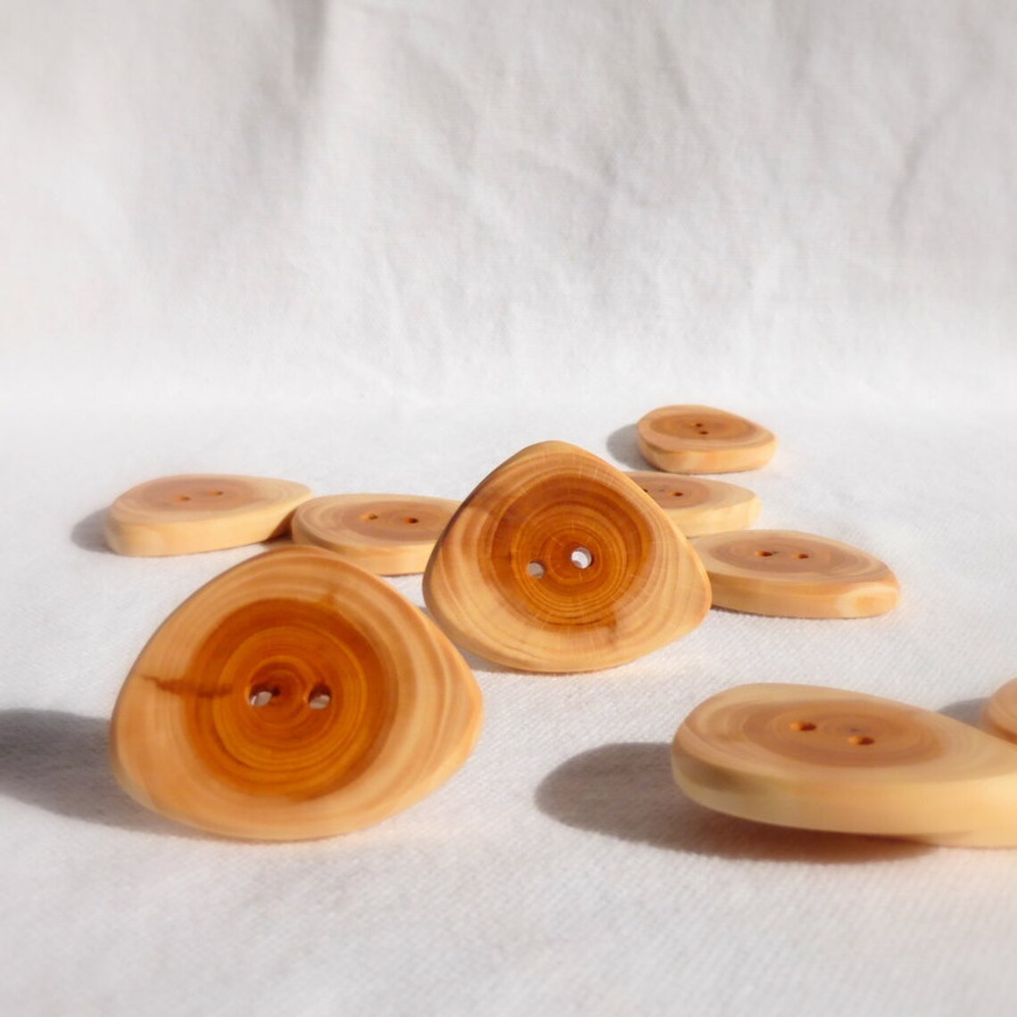 2 Pce Very Smooth Large Buttons Wooden Buttons Large Wood - Etsy