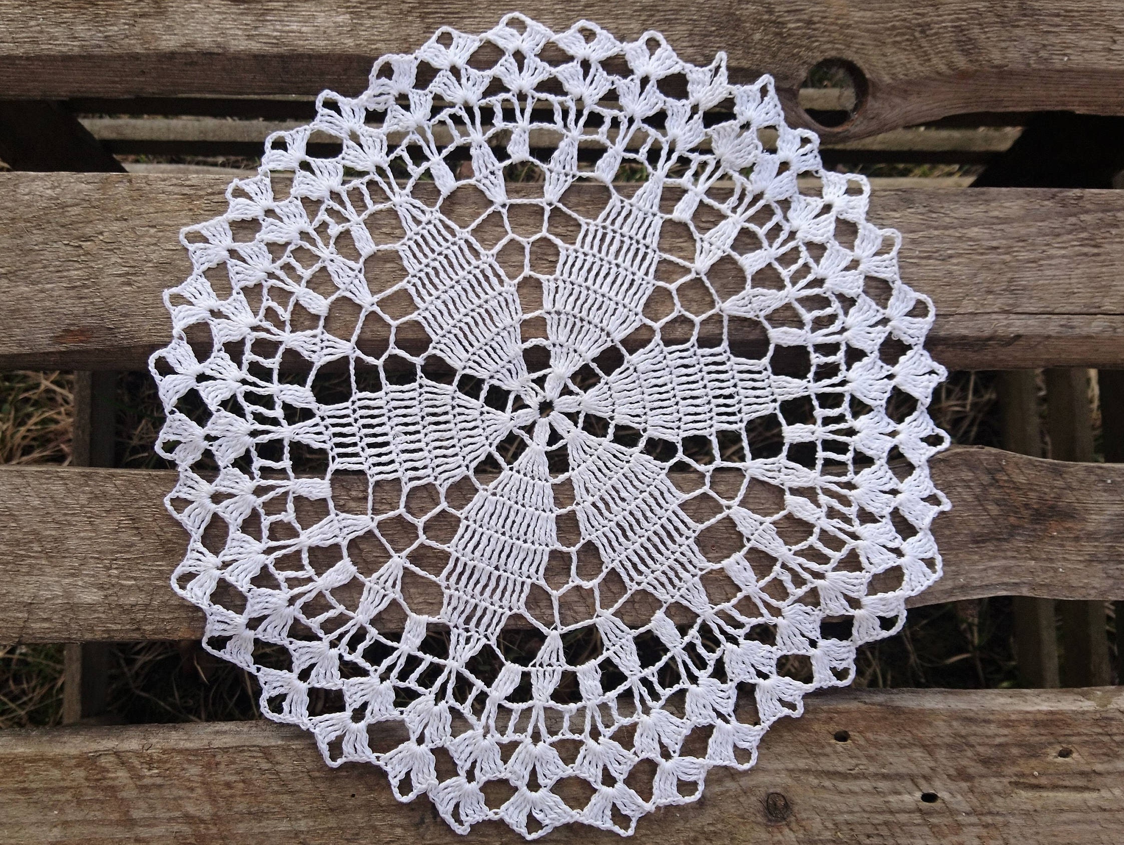 Crochet Linen Doilies 10, White Linen Tablecloth, Crochet Placemats ...