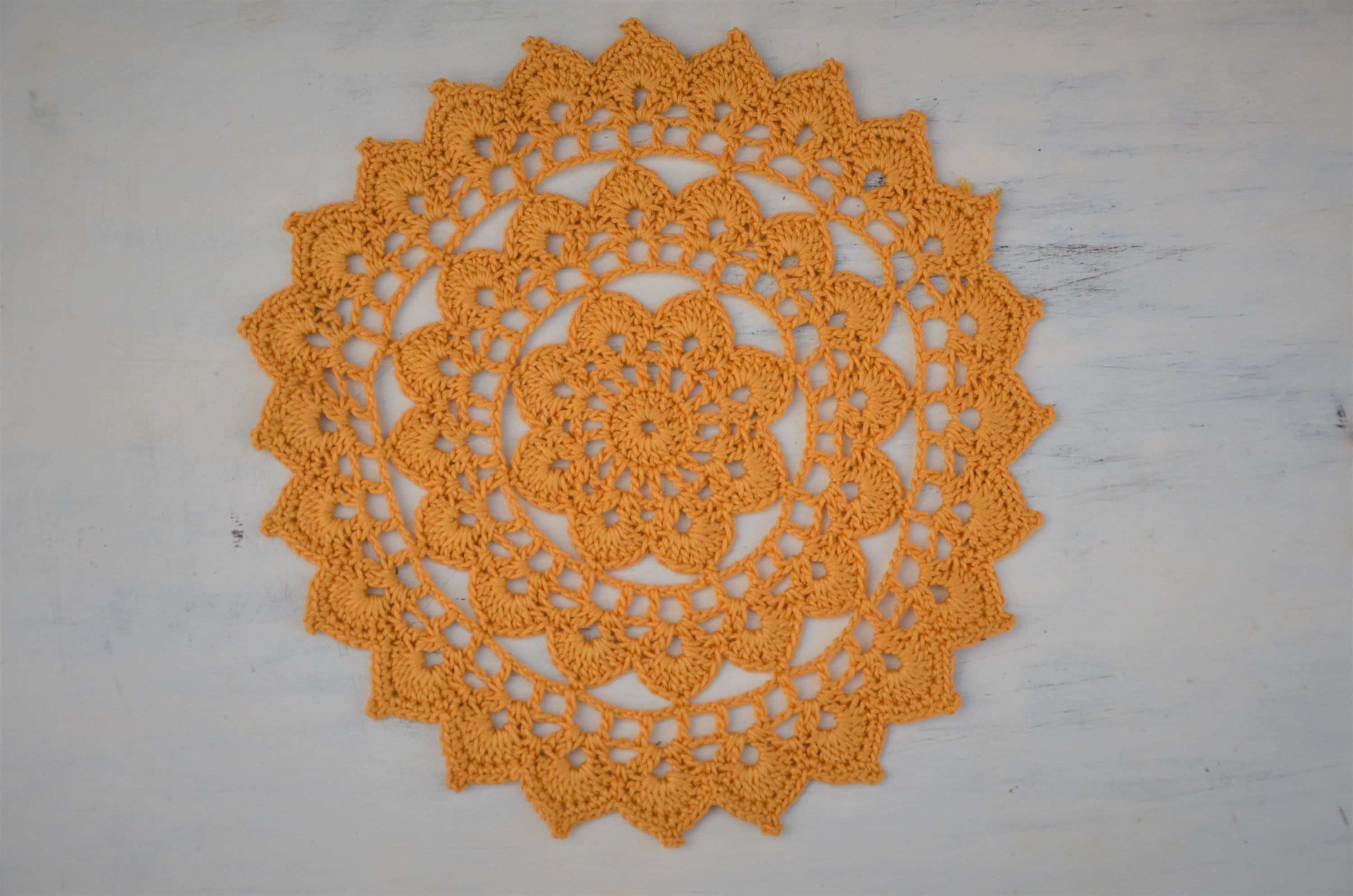 Mustard Lace Doily Fall Table Decor Mustard Cotton Doilies - Etsy