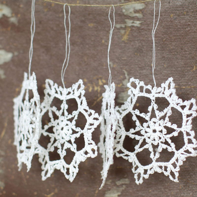 Lace Snowflakes - Etsy