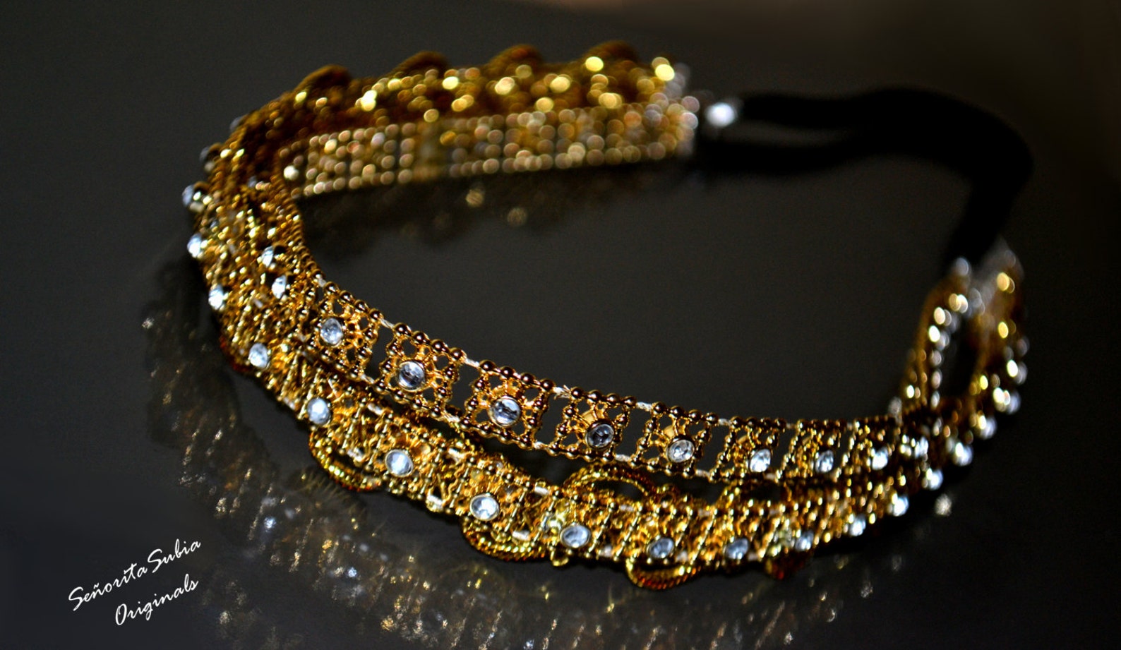 SPARKLING Headband GRECIAN GOLD Double Greek Goddess Grecian Roman ...