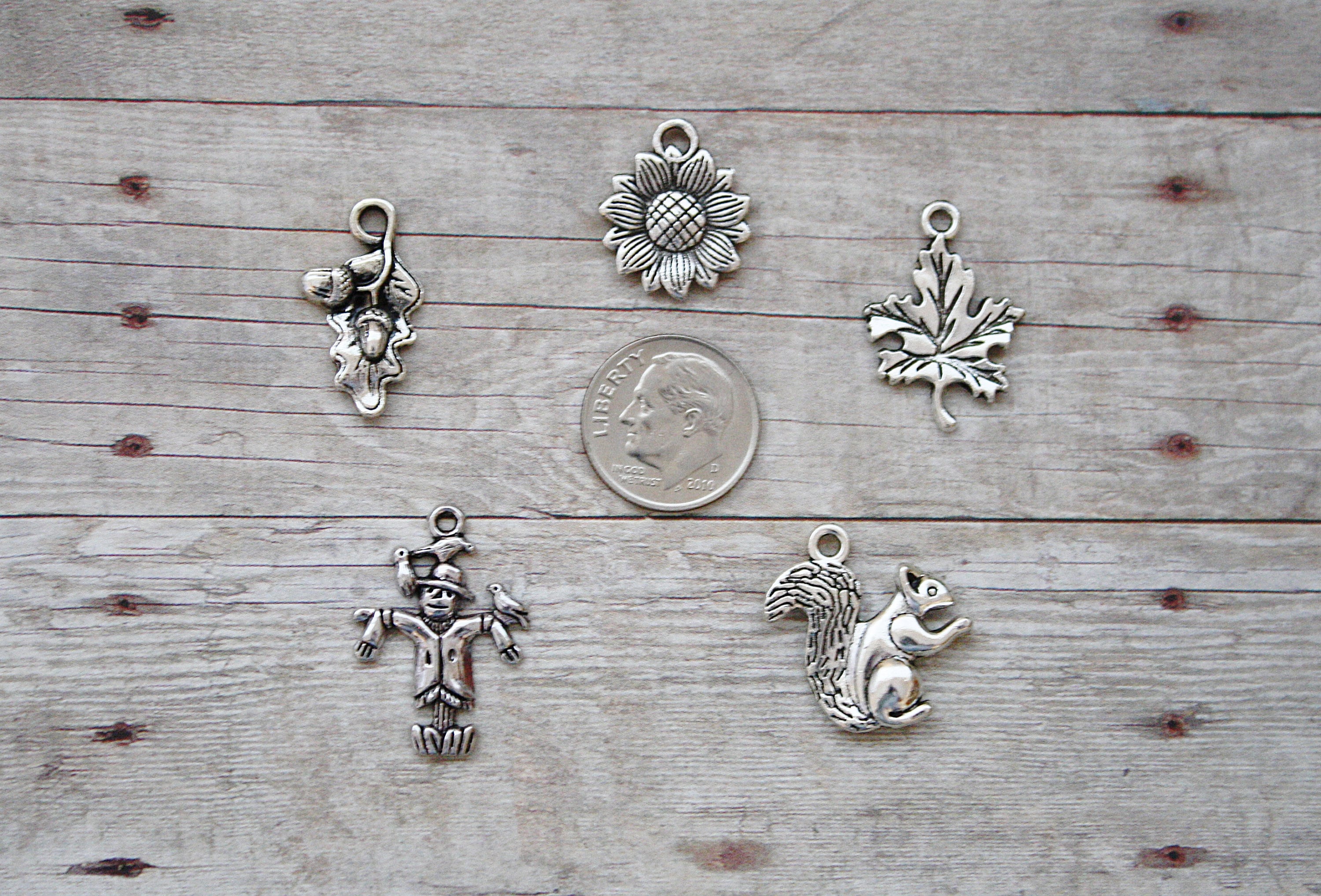 14pc or 5pc Fall Season Charm Set Lot Collection /jewelry - Etsy
