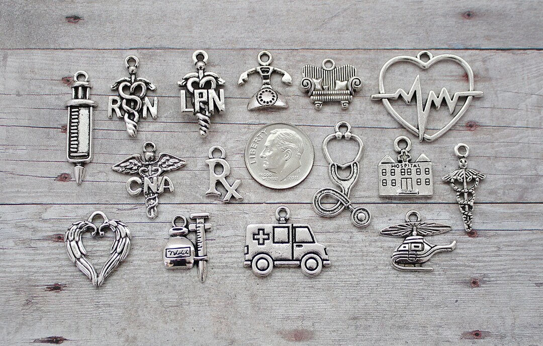 15pc or 5pc Hospital / Medical Charm Set Lot Collection /jewelry ...