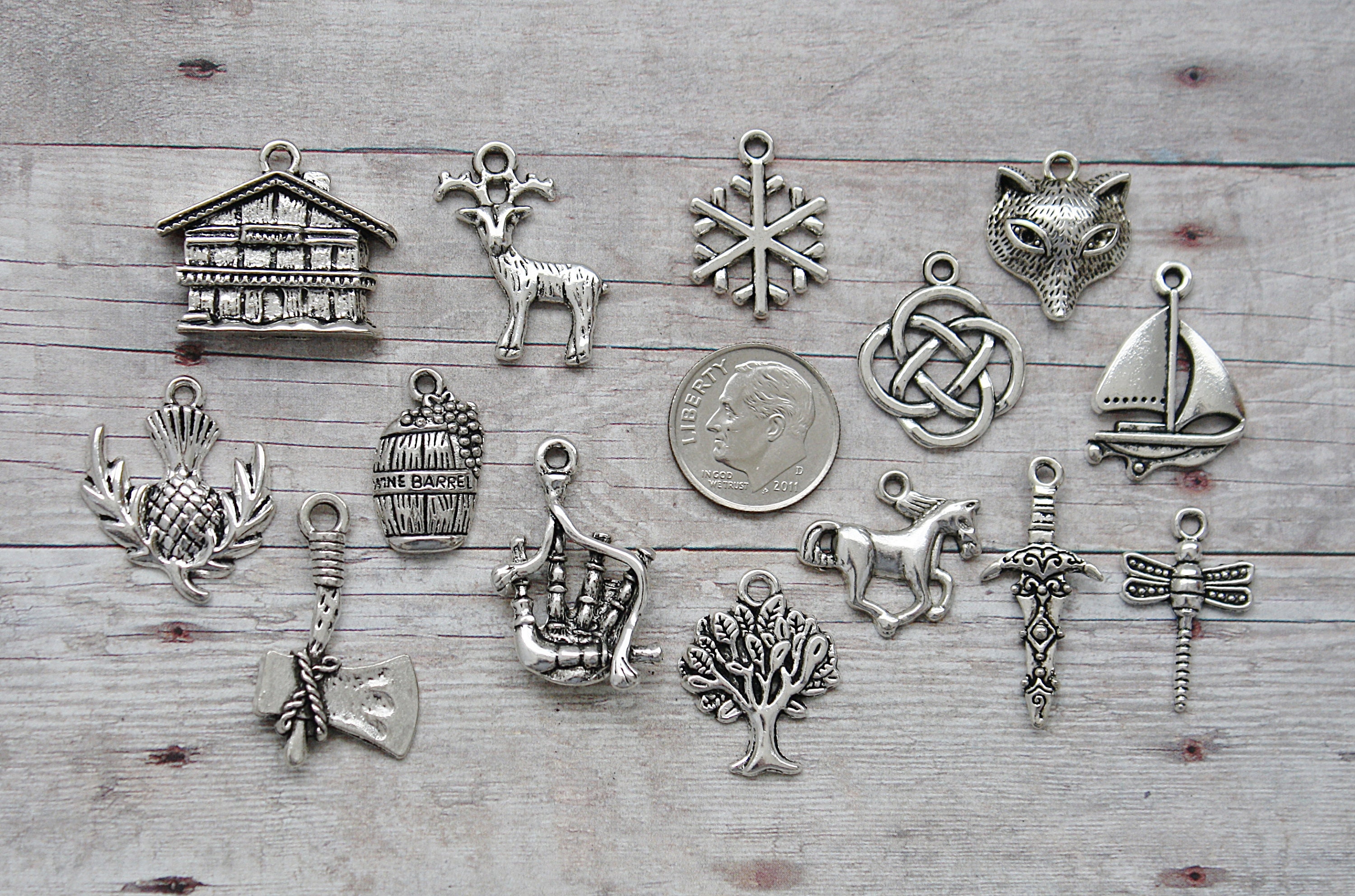 14pc or 5pc Scottish Love Story Charm Set Lot Collection / - Etsy