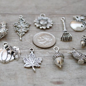 14pc or 5pc Fall Season Charm Set Lot Collection /jewelry, Scrapbooking ...