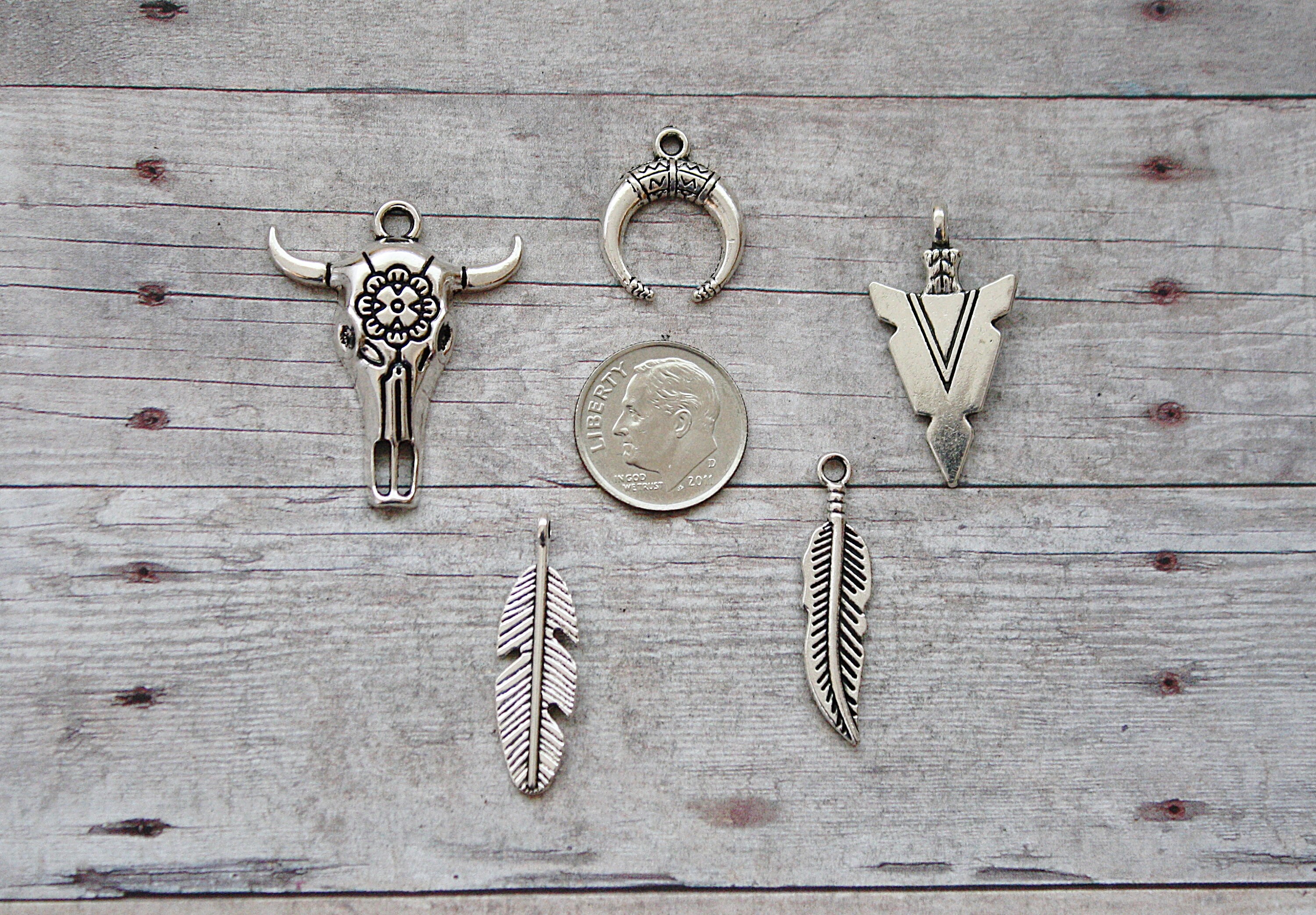 12pc or 5pc Bohemian / Boho Charm Set Lot Collection / Jewelry ...