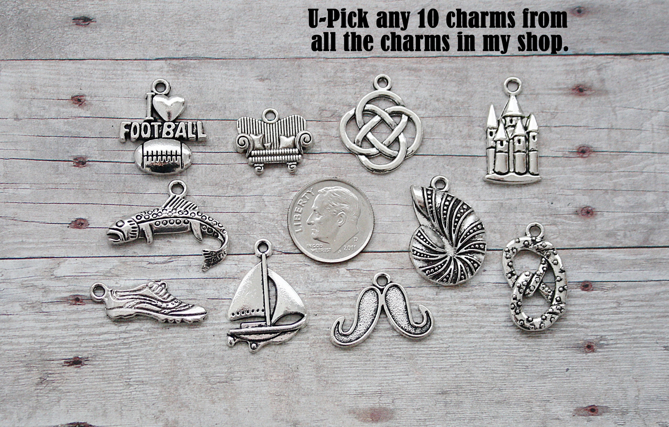 U-PICK Any 10 Individual Charms in My Store From All Listings, Mix and ...