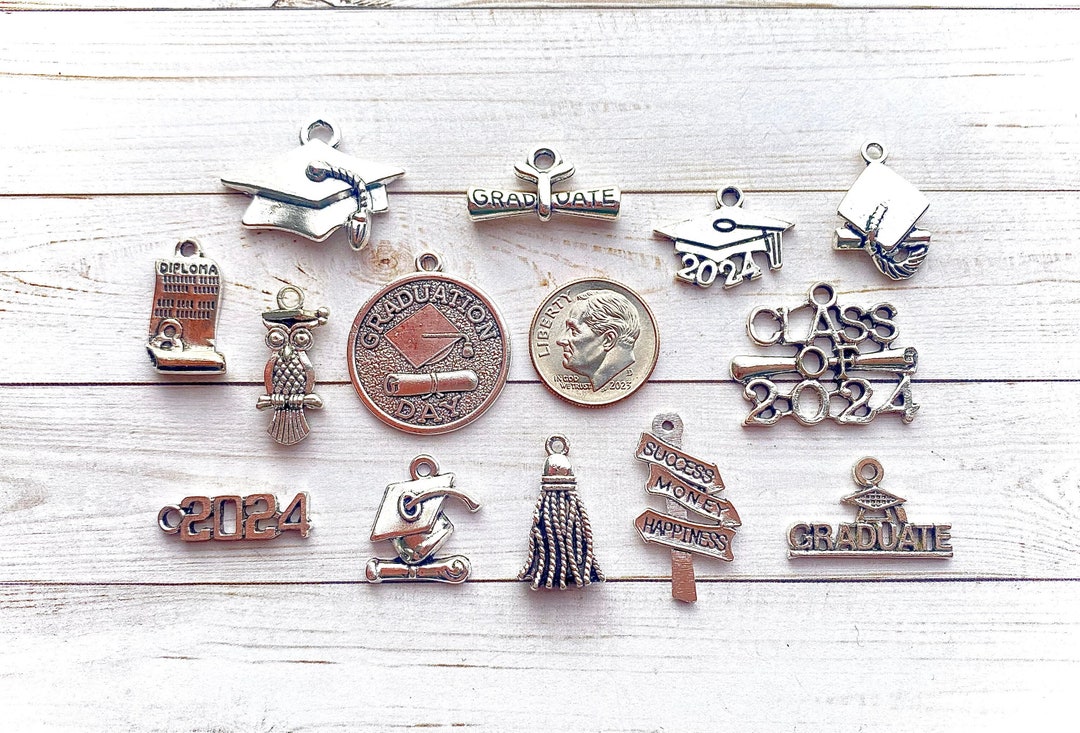 13pc or 5pc Graduation / Grad 2024 Charm Set Lot Collection / Choose ...
