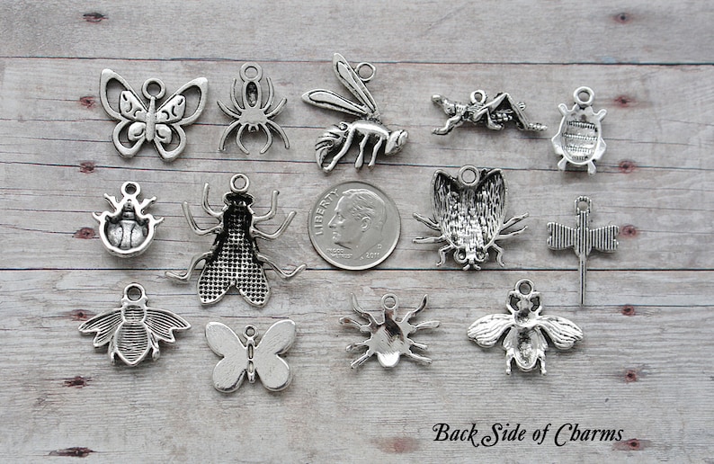 13pc or 5pc Insects / Bugs Charm Set Lot Collection / Jewelry - Etsy