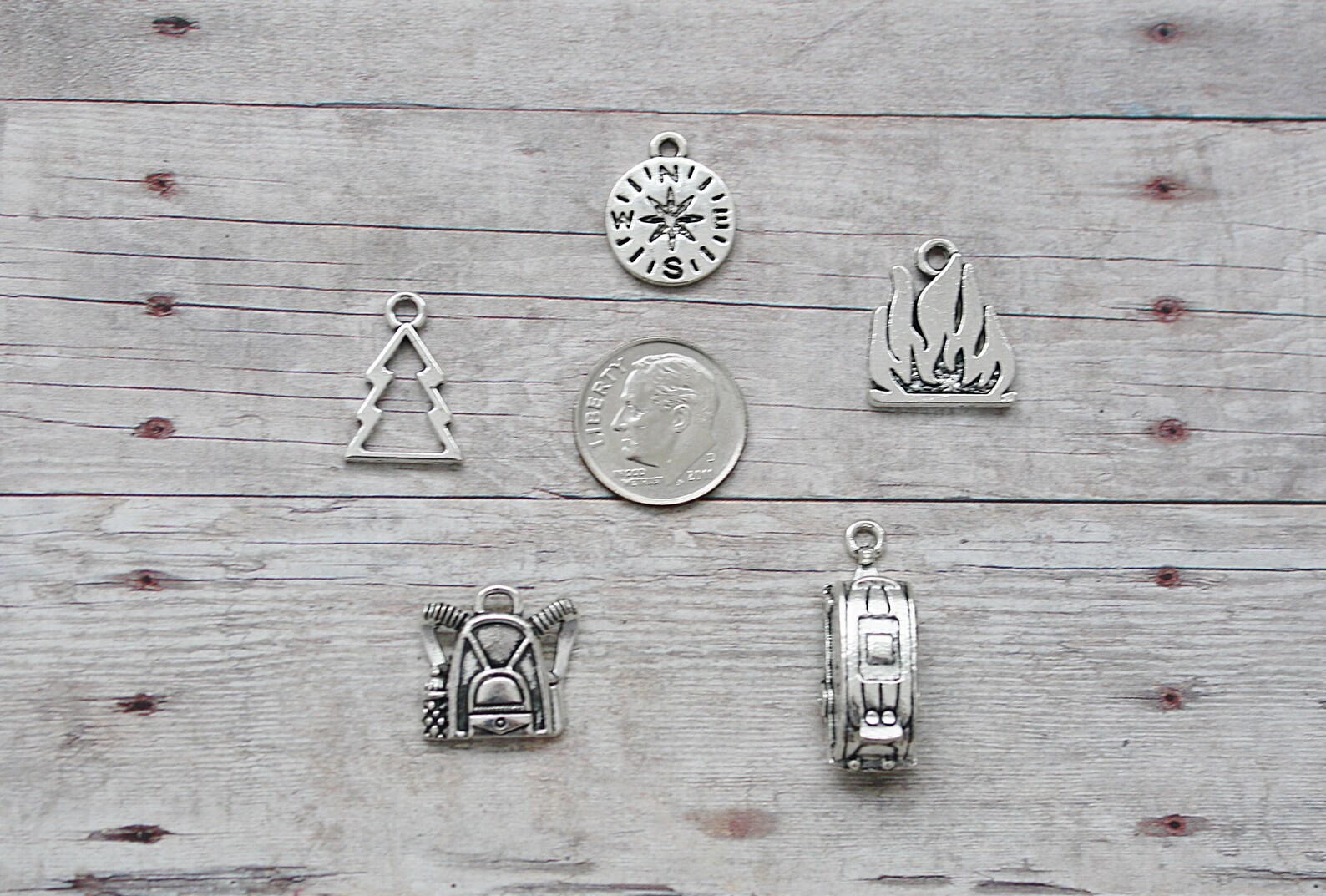 15pc or 5pc Camping Charm Set Lot Collection / Jewelry - Etsy