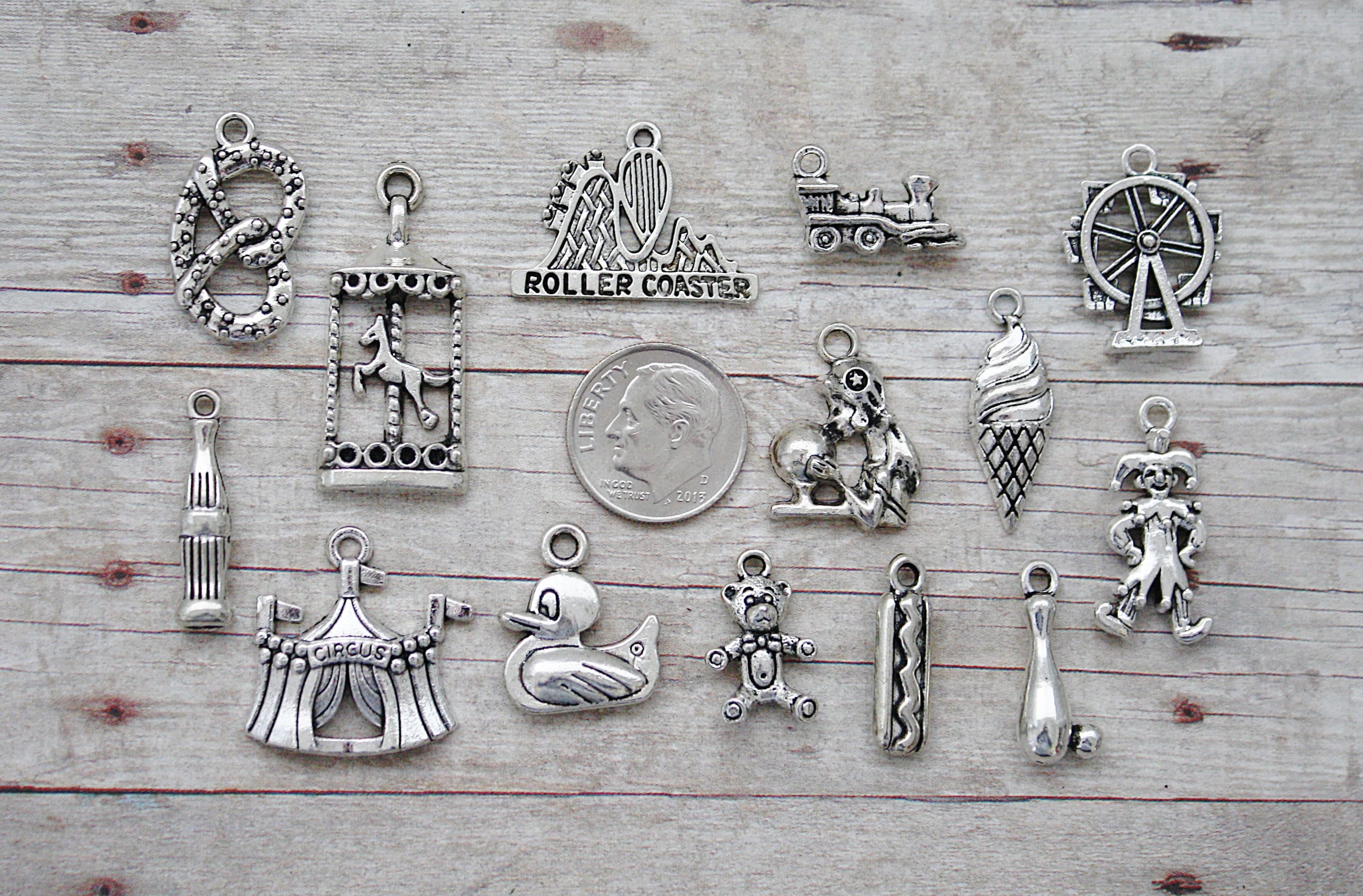 14pc or 5pc Amusement Park Charm Set Lot Collection / Choose Charms ...