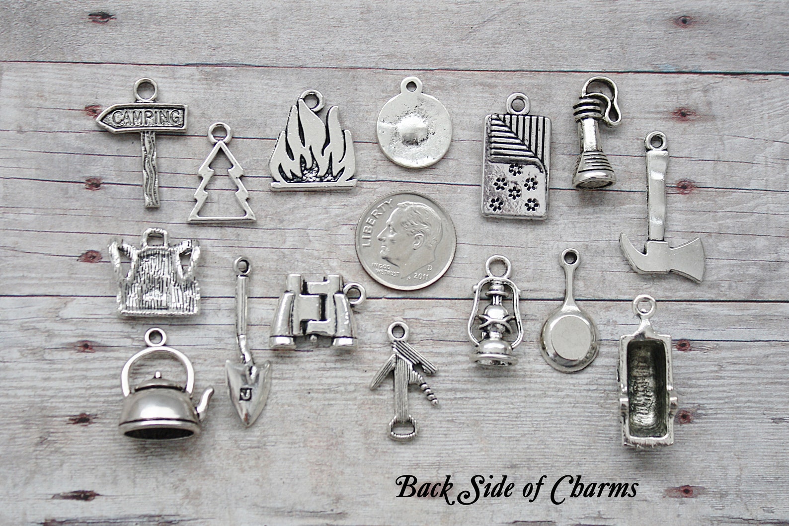 15pc or 5pc Camping Charm Set Lot Collection / Jewelry - Etsy