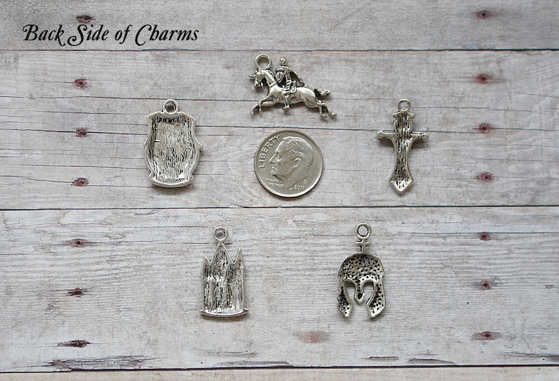 14pc or 5pc Medieval / Knight Charm Set Lot Collection / | Etsy