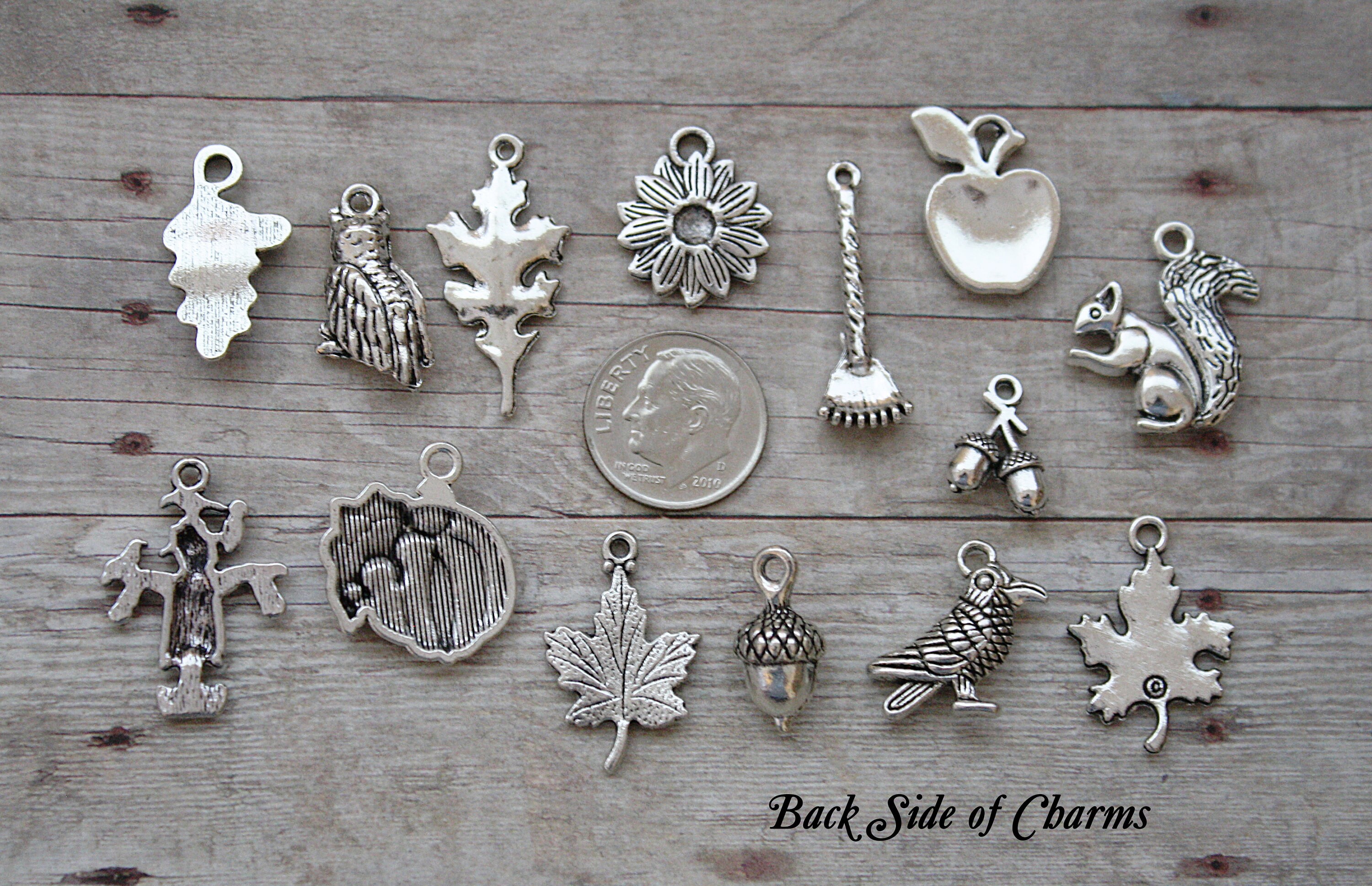 14pc or 5pc Fall Season Charm Set Lot Collection /jewelry, Scrapbooking ...