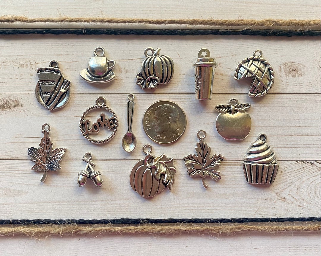 13pc or 5pc Pumpkin Spice Charm Set Lot Collection / Choose Charms ...