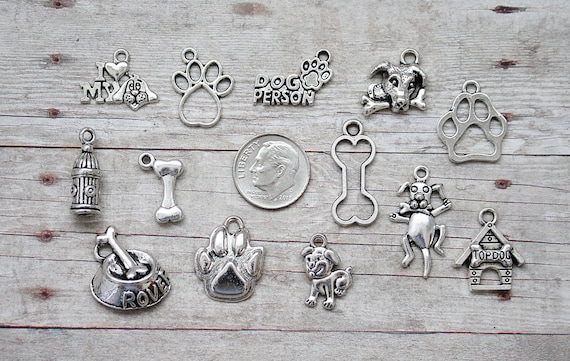 13pc or 5pc Dog Charm Set Lot Collection / Jewelry - Etsy