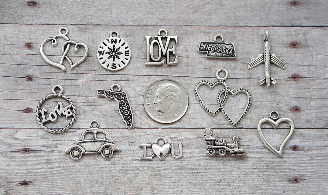 12pc or 6pc Miles Apart, State Charm Set Lot Collection / Choose Charms ...
