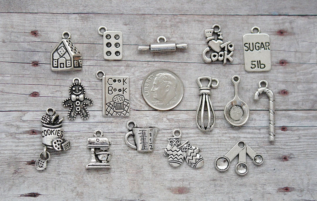 15pc or 5pc Christmas Baking Charm Set Lot Collection / Jewelry ...