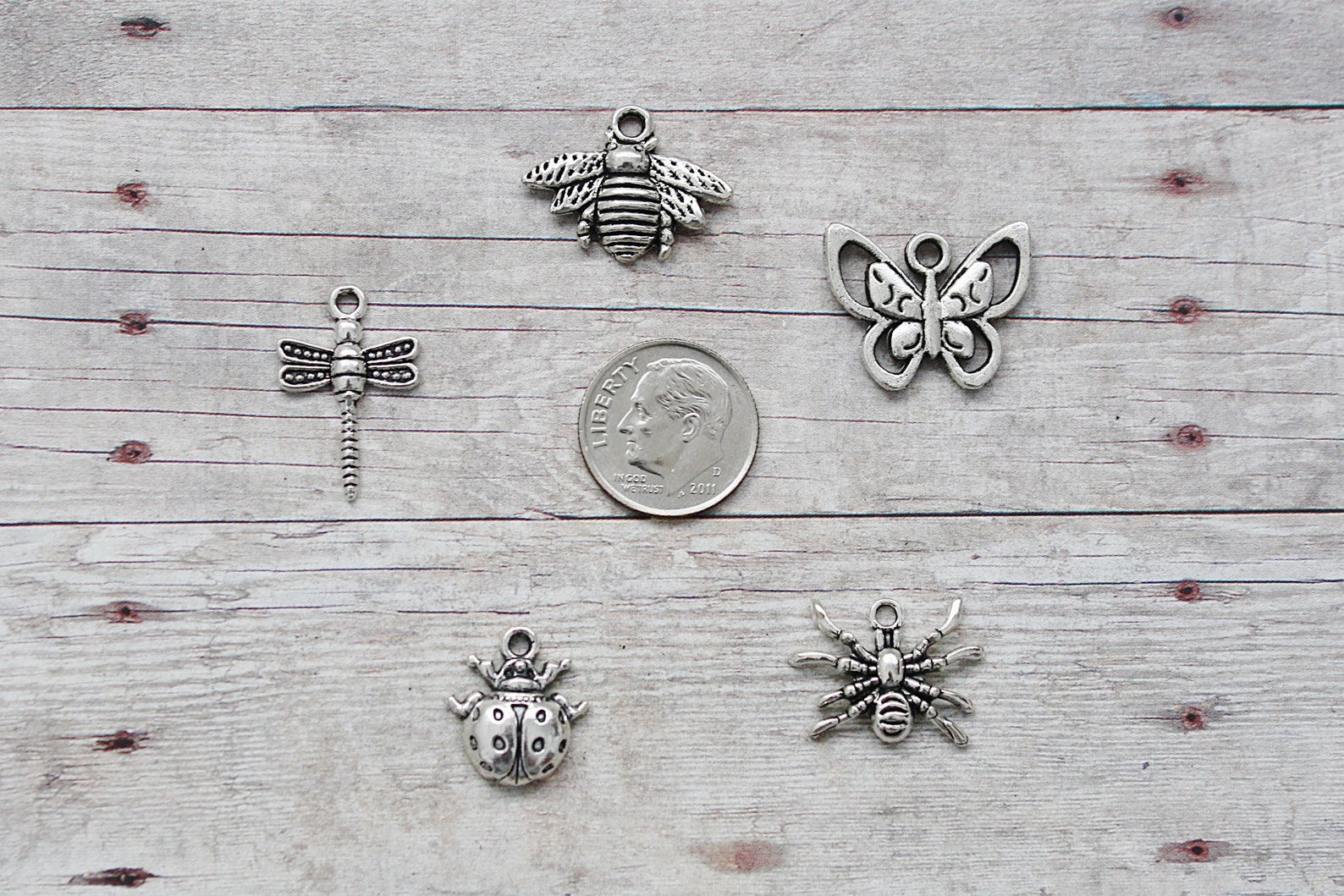 13pc or 5pc Insects / Bugs Charm Set Lot Collection / Jewelry ...
