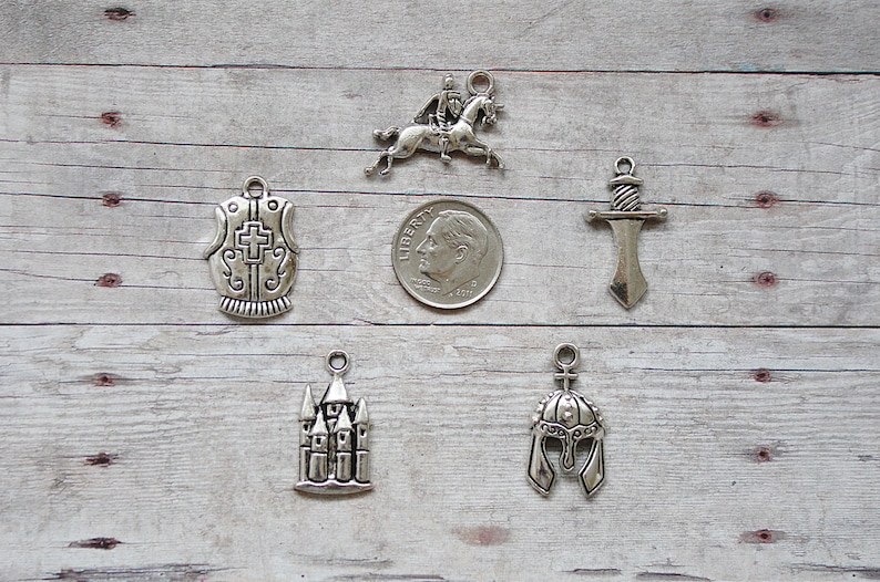 14pc or 5pc Medieval / Knight Charm Set Lot Collection / - Etsy