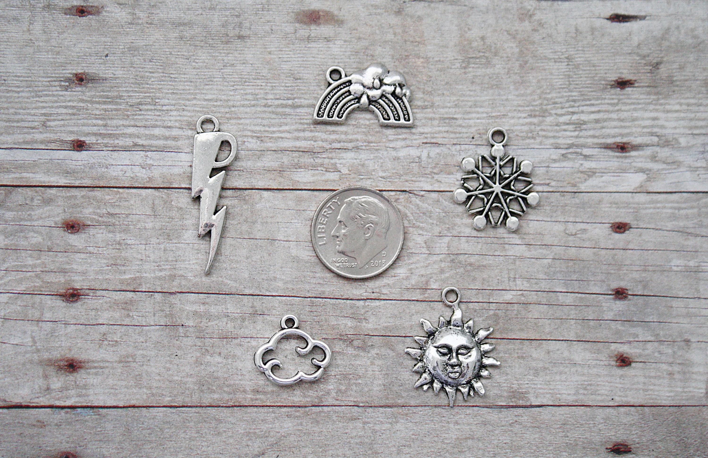 12pc or 5pc Weather Charm Set Lot Collection / Jewelry, Crafts ...