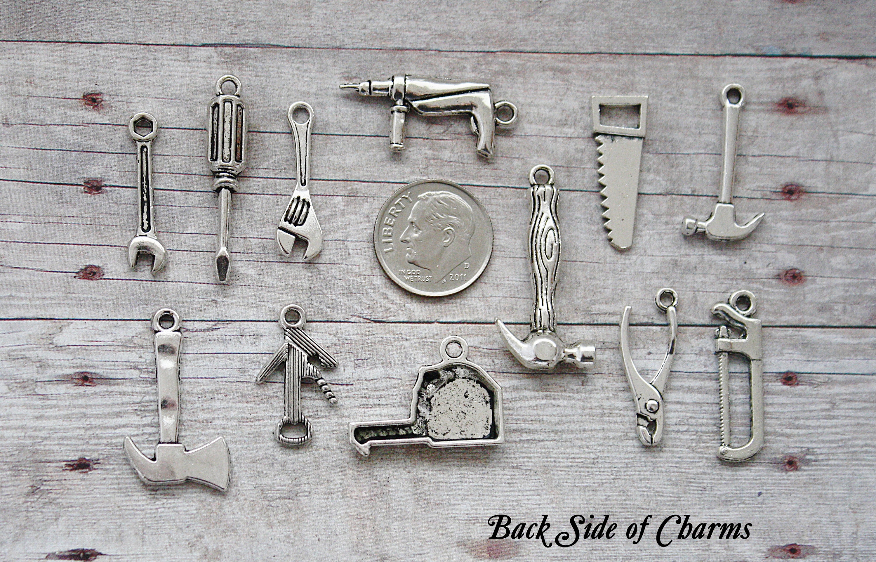 12pc or 5pc Handyman Tools Charm Set Lot Collection / Jewelry - Etsy