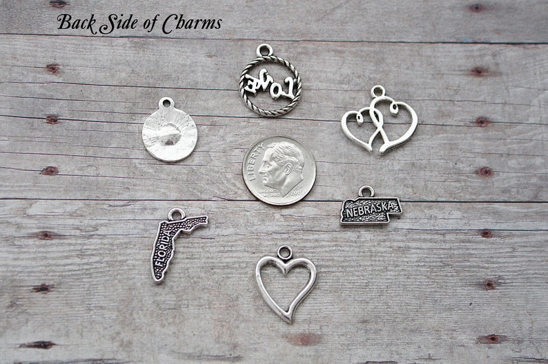 12pc or 6pc Miles Apart, State Charm Set Lot Collection / Choose Charms ...