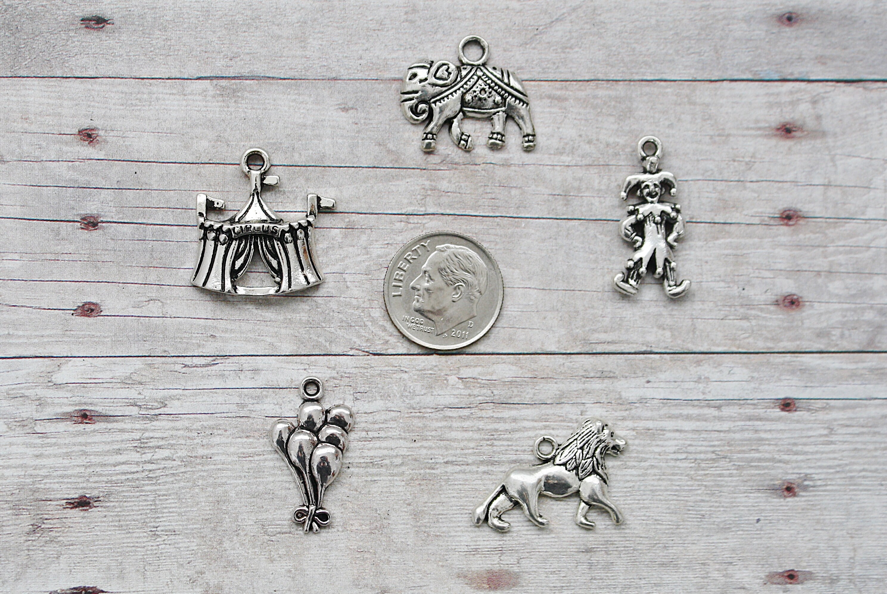 13pc or 5pc Circus Charm Set Lot Collection / Jewelry Crafts - Etsy