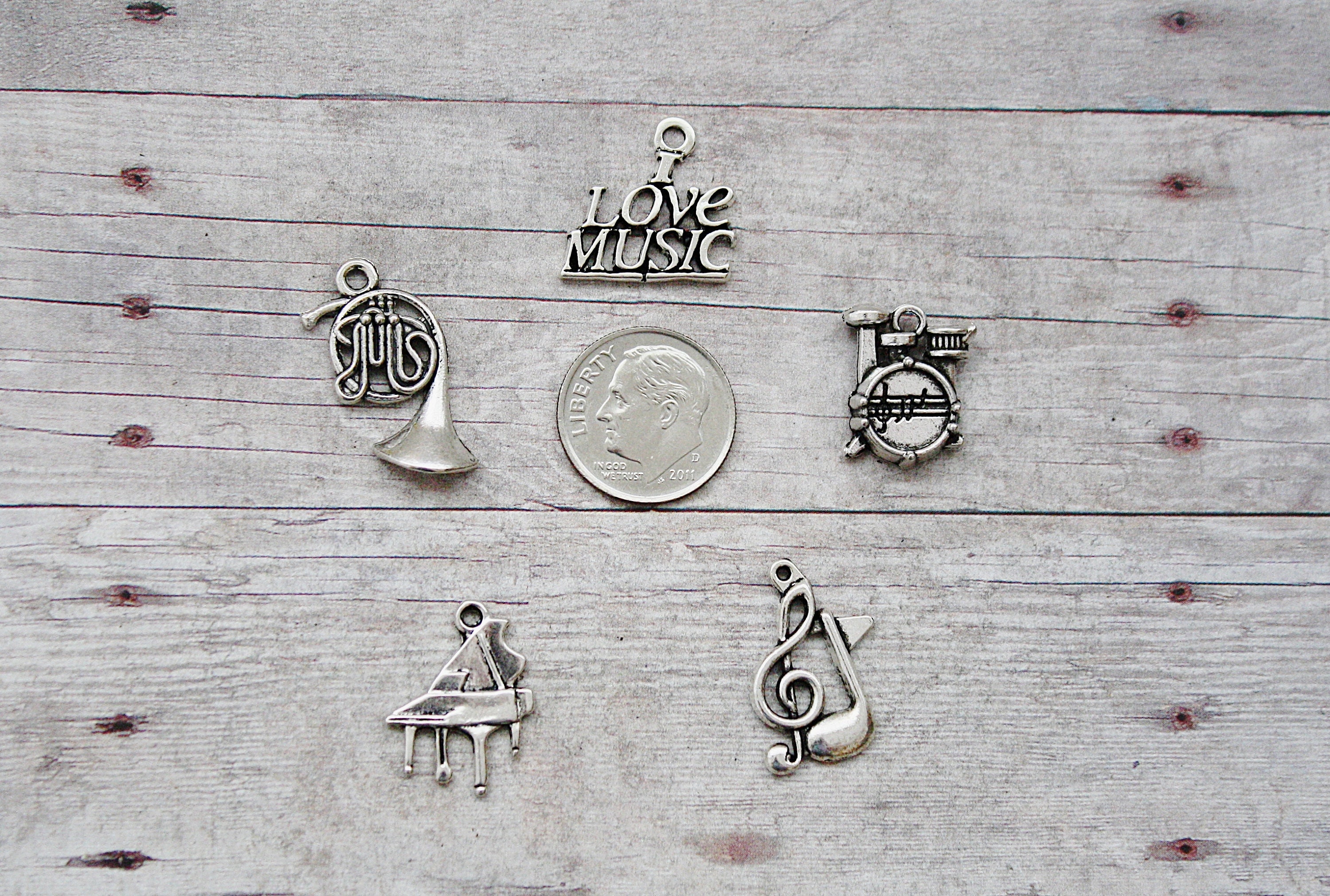 16pc or 5pc Music/i Love Music Charm Set Lot Collection /jewelry ...