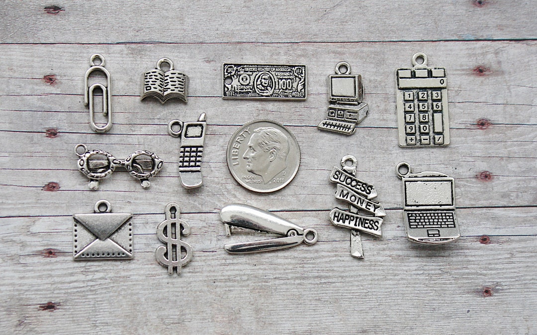 12pc or 5pc Accountant CPA Charm Set Lot Collection / Jewelry ...